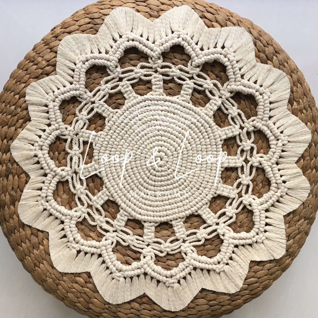 Jual Taplak Meja Tatakan Bulat Besar/Large Round Coaster/Placemat ...