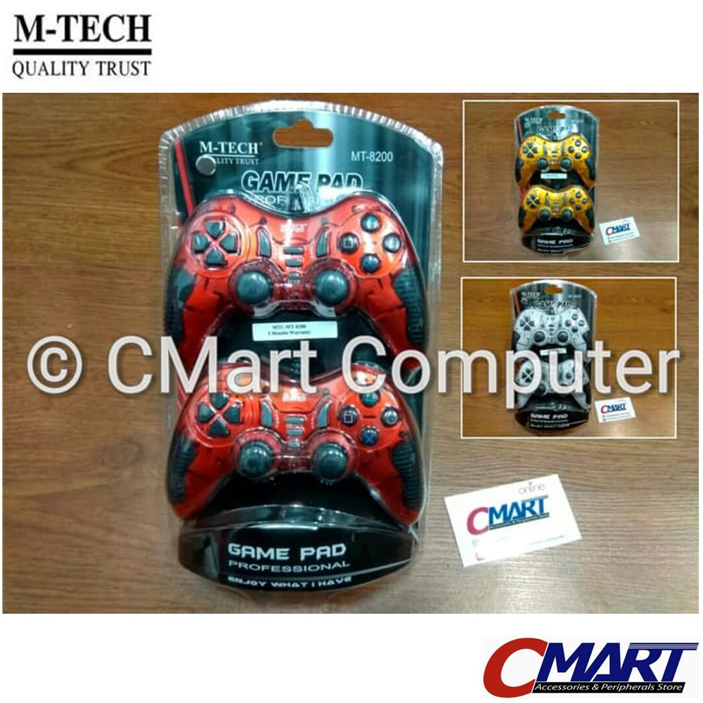 M-TECH Stick Game Dual Controller USB PC Joystick JoyStik MTC-MT-8200 ...
