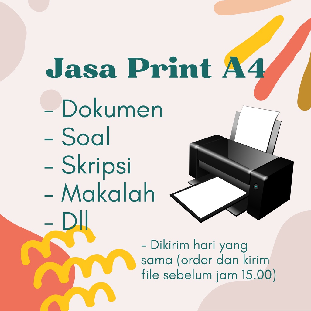 Jual JASA PRINT HVS A4 80 GSM | Shopee Indonesia