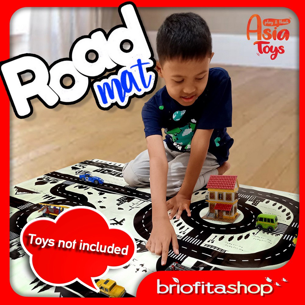 Jual Mainan Edukasi Anak Alas Bermain Anak Road Mat City Mat Farm Mat ...