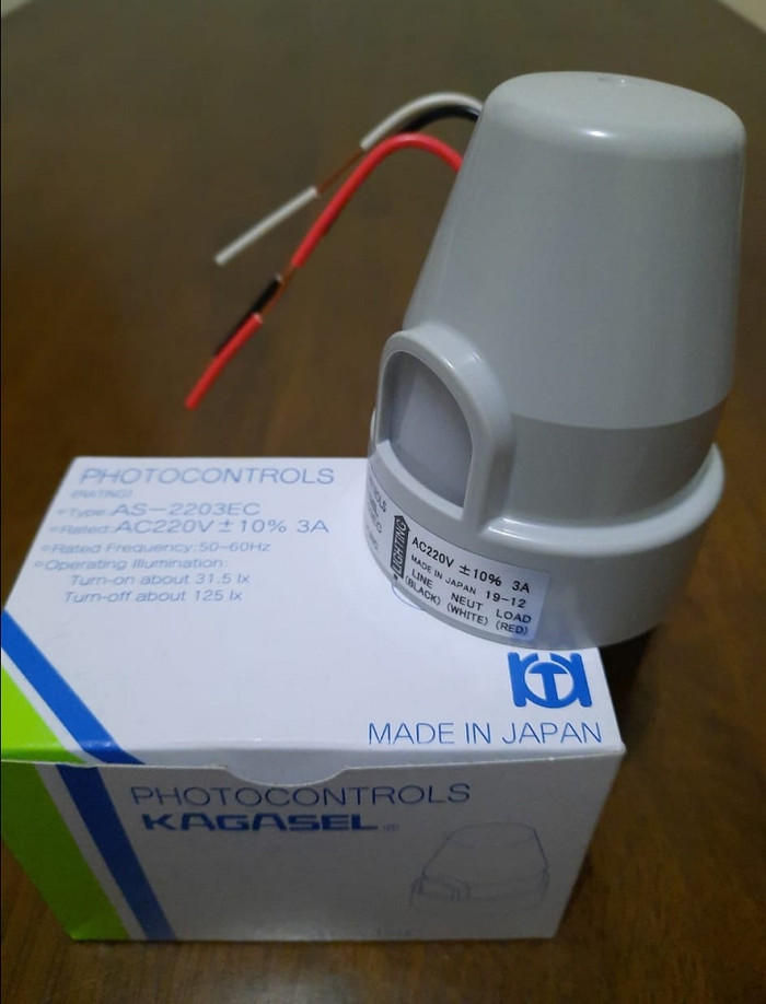Jual Photocell Fotocell Fotoswitch Sensor Cahaya KAGASEL AS-2203EC 3a ...