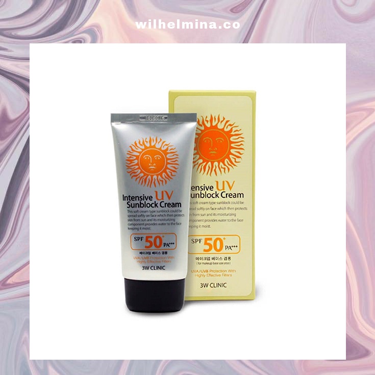 Jual (TERMURAH) 3W Clinic Intensive UV Sunblock Cream SPF 50+ PA ...