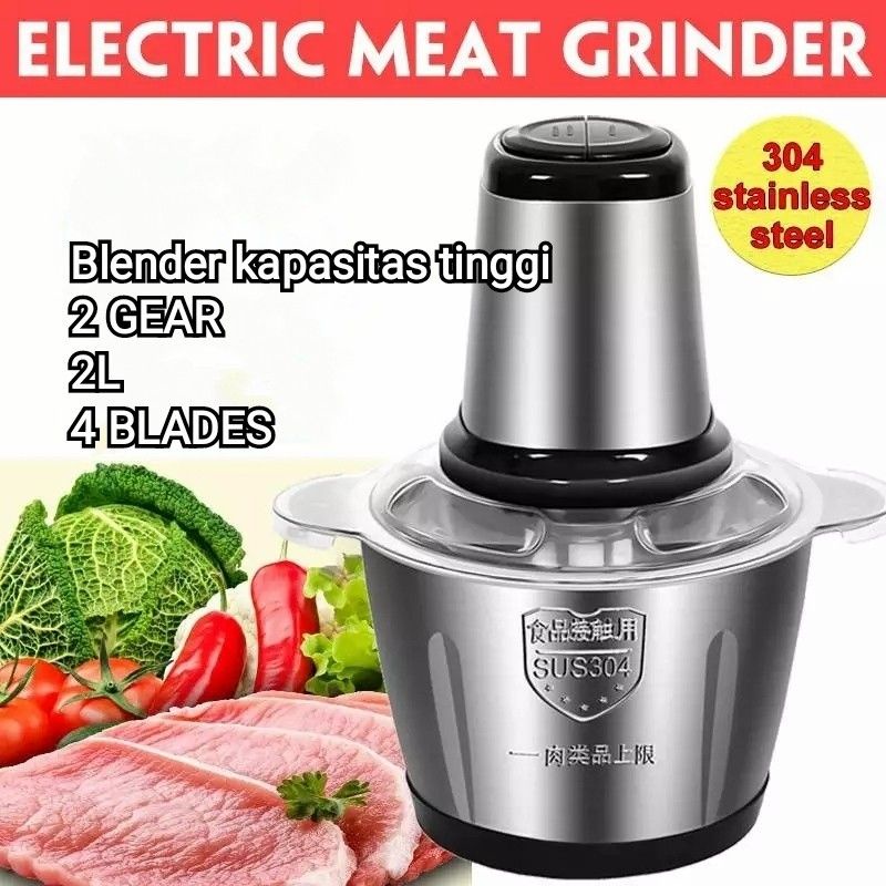Jual Blender Daging Stainless 2.L / Meat Grinder Blender STAINLESS ... Jual Blender Daging Stainless 2.L / Meat Grinder Blender STAINLESS ...