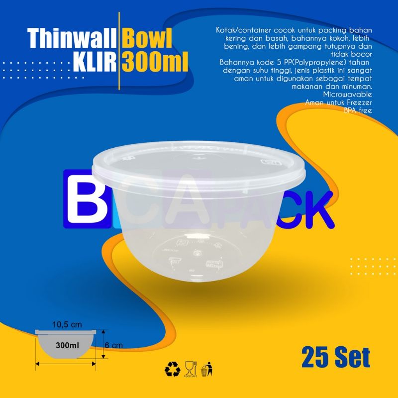 Jual THINWALL KLIR BOWL MIKA MAKANAN 300ML 25PCS | Shopee Indonesia Jual THINWALL KLIR BOWL MIKA MAKANAN 300ML 25PCS | Shopee Indonesia