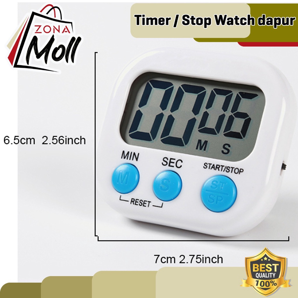 Jual ALAT PENGHITUNG WAKTU ALARM KITCHEN TIMER STOPWATCH JAM MASAK IBU ...