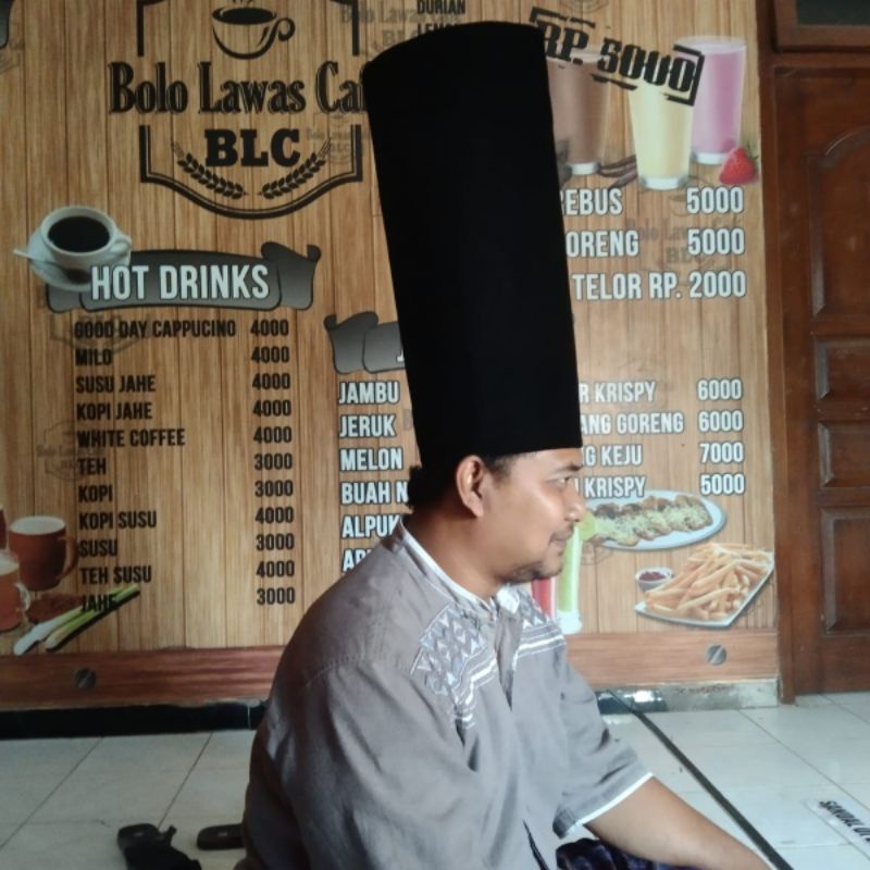 Jual Songkok Tinggi, peci tinggi 30 cm /40 cm/50 cm Berkualitas Bahan Tebal Dan Halus | Shopee ...