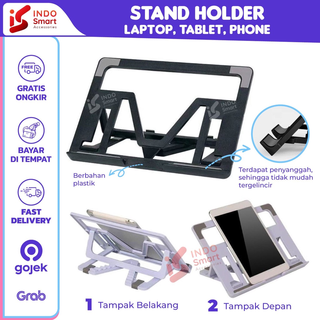 Jual Stand Holder Laptop / Tablet Bracket / Portable Tablet / Dudukan ...