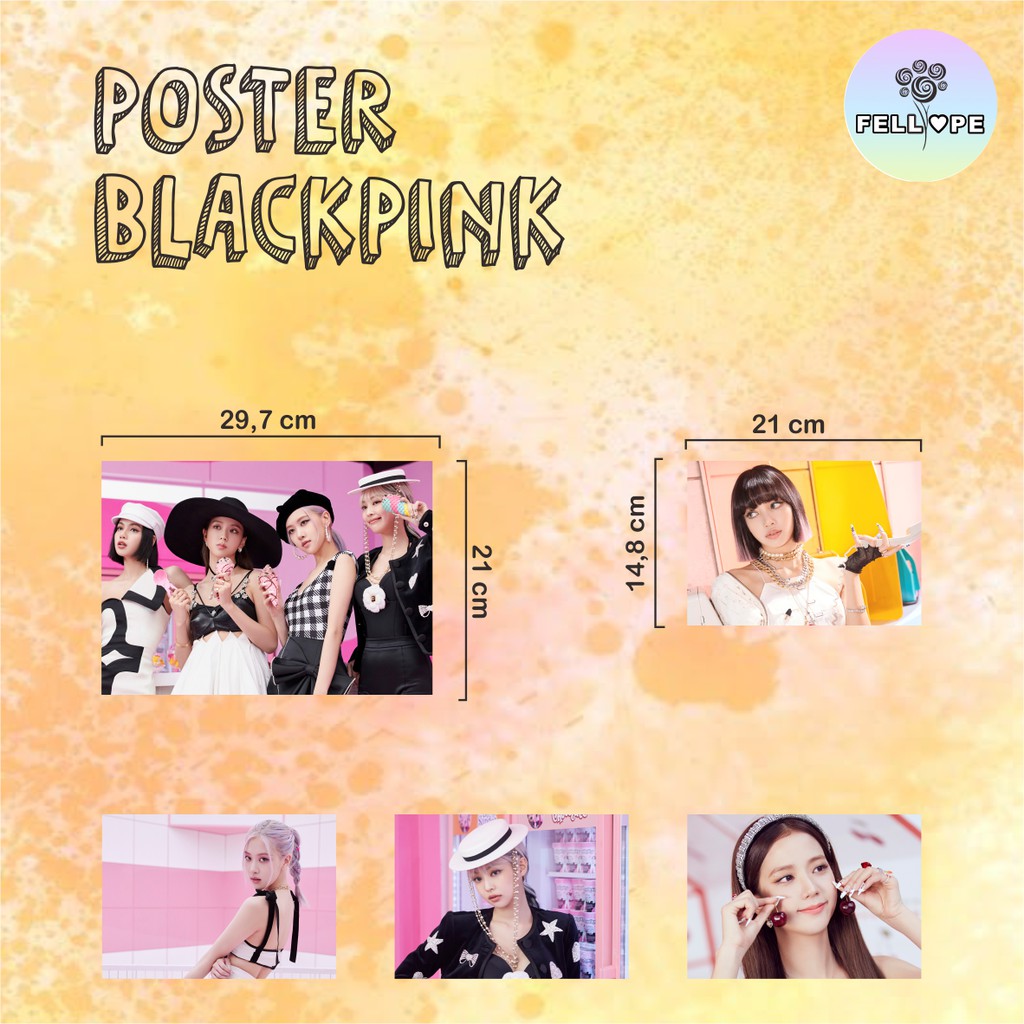 Jual POSTER KPOP BLACKPINK ICE CREAM (GROUP & MEMBER) [READY STOCK ...