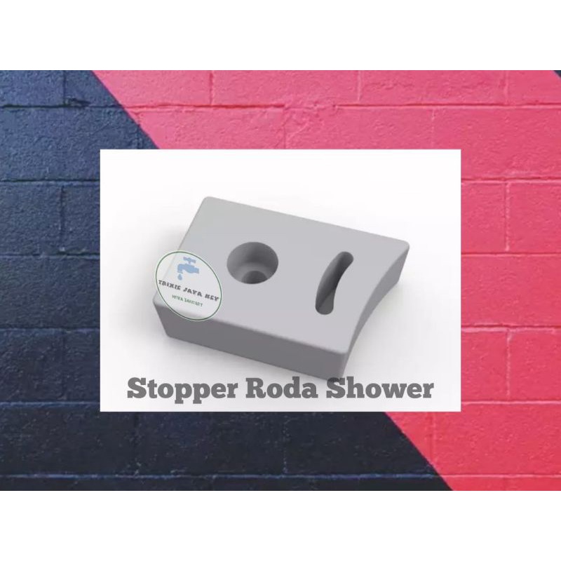 Jual Stopper Penahan Pintu Sliding Kamar Mandi/Stopper Roda Shower Box ...