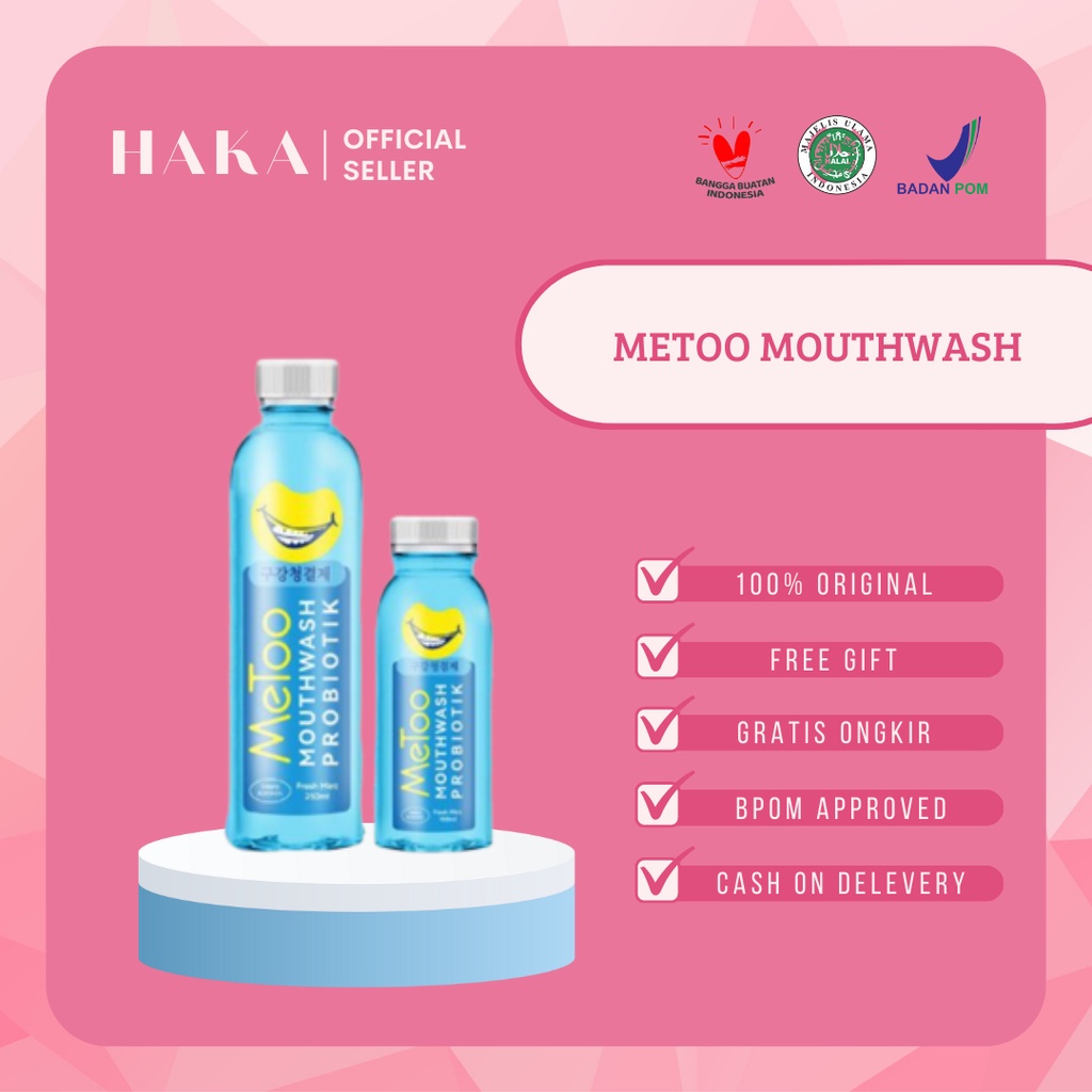 Jual METOO METO METTO OBAT KUMUR PROBIOTIK FRESH MINT MOUTHWASH ...