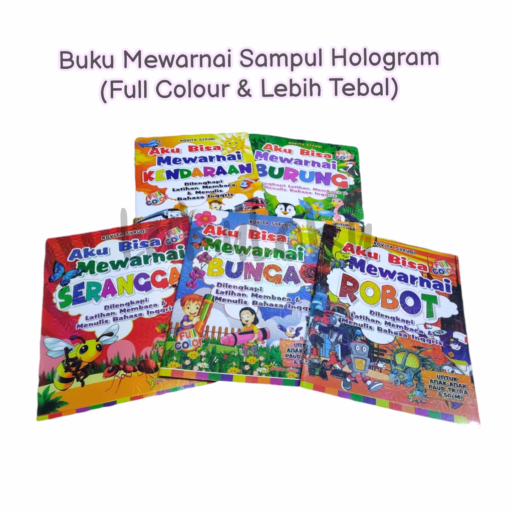 Jual Buku Edukasi Anak Aku Bisa Mewarnai Sampul Hologram / Buku ...