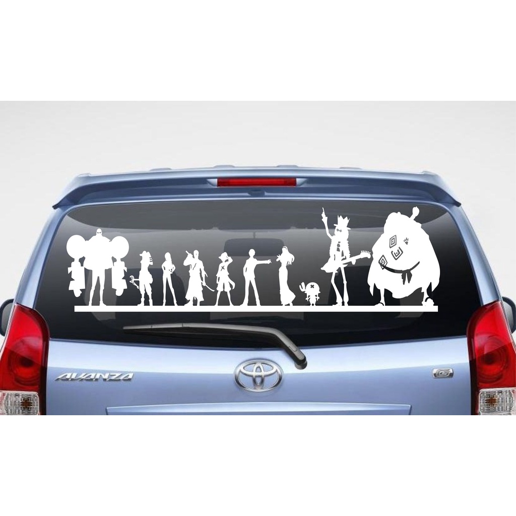 Jual Sticker Cutting One Piece Siluet Vinyl Decal Mobil Motor Anime ...