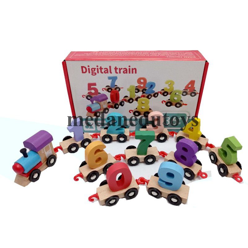 Jual Medanedutoys - Kereta Api Angka / Digital Train - Mainan Edukasi ...
