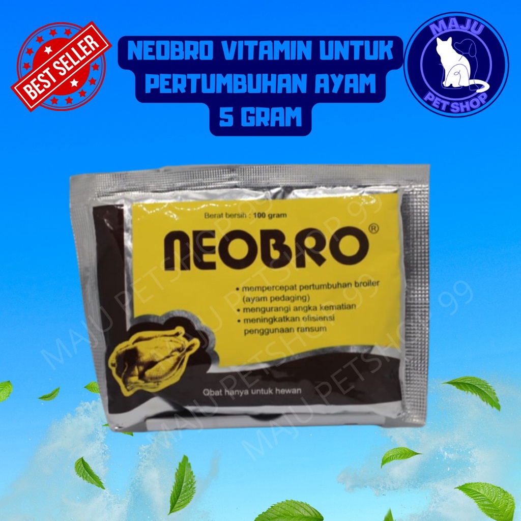 Jual NEOBRO VITAMIN UNTUK PERTUMBUHAN AYAM 100 GRAM | Shopee Indonesia