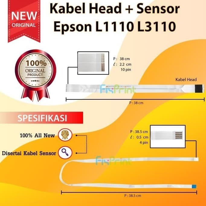 Jual ~@~@~@~@] Kabel Head + Sensor Printer Epson L1110 l3110 L1210 ...