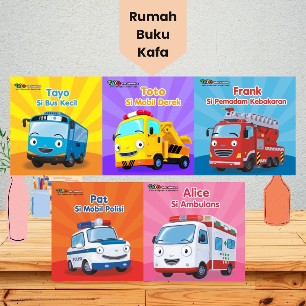 Jual Tayo Seri Mengenal Kendaraan: Tayo Si Bus Kecil, Frank Si Pemadam ...