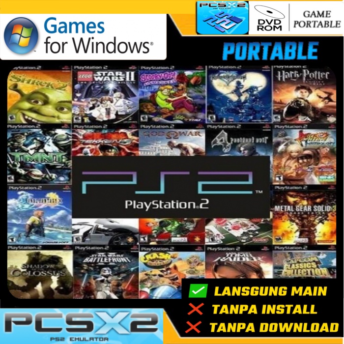 Jual GAME PS2 TO PC GAME PCSX2 EMULATOR PS2 PORTABLE PC LAPTOP | Shopee ...