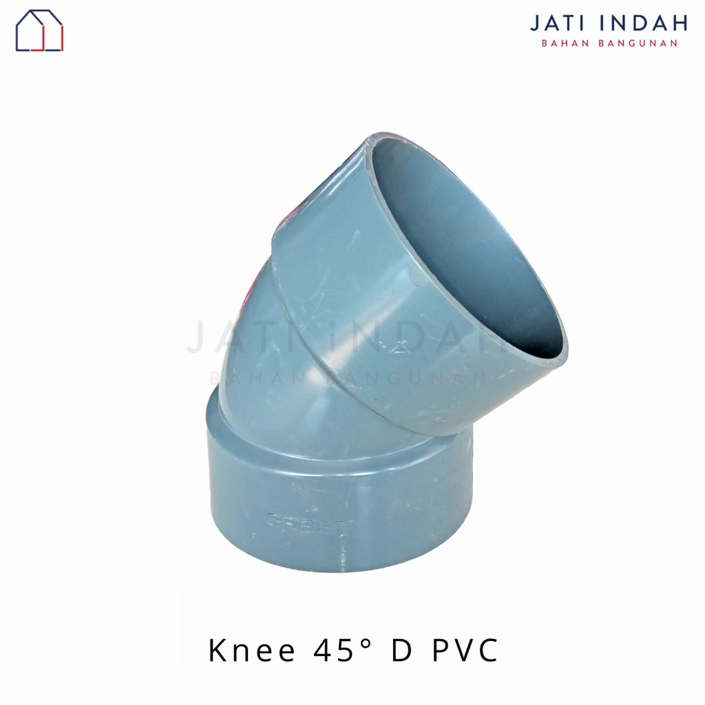 Jual KNIE 45° 4" GREST | Knee Pipa Pralon PVC | Fitting Elbow / Keni Indonesia|Shopee Indonesia