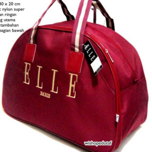 Jual Travel Bag Elle Besar Tas Jinjing Wanita Tas Travel Jinjing Tas ...