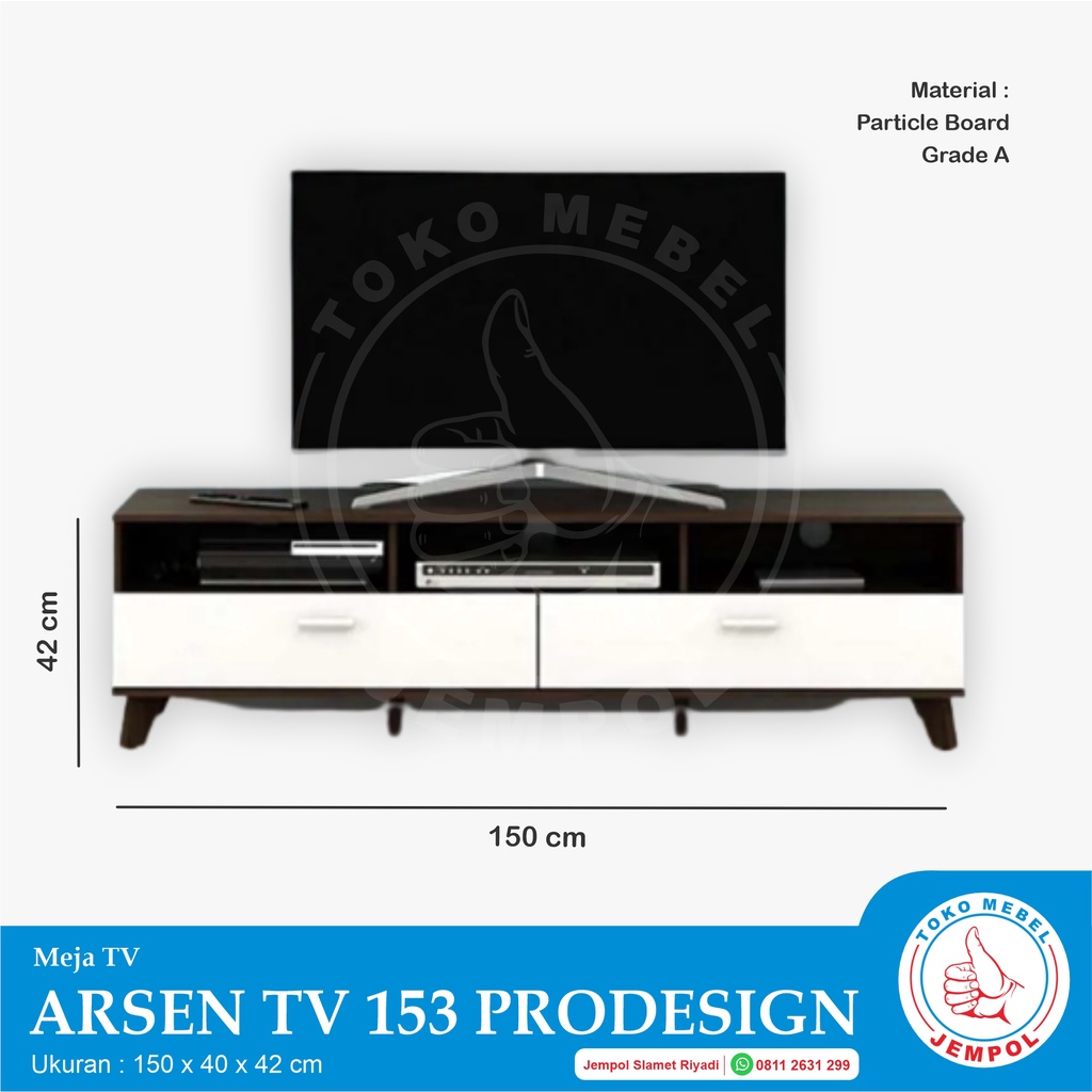 Jual ARSEN TV 153/Meja TV/Rak TV Kayu Terang/Pira Metropolis/Lemari TV ...
