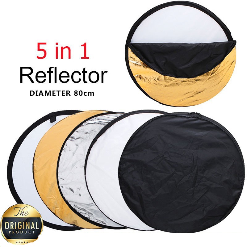 Jual Reflector 5 in 1 ( 80cm ) Indonesia|Shopee Indonesia