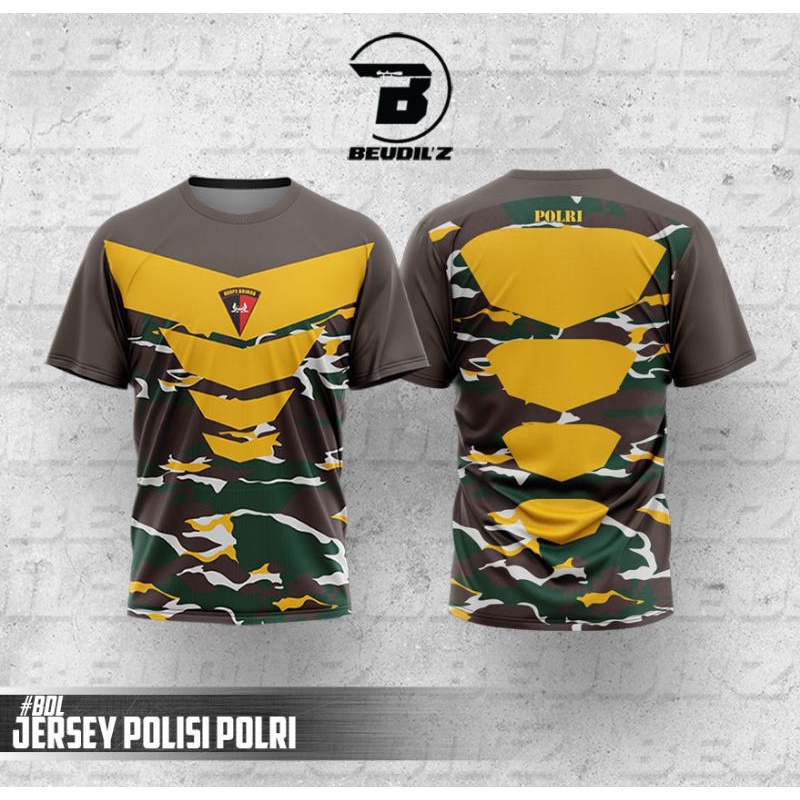 Jual Jersey/kaos daleman seragam polisi Polri /Brimob/ Jersey olahraga ...