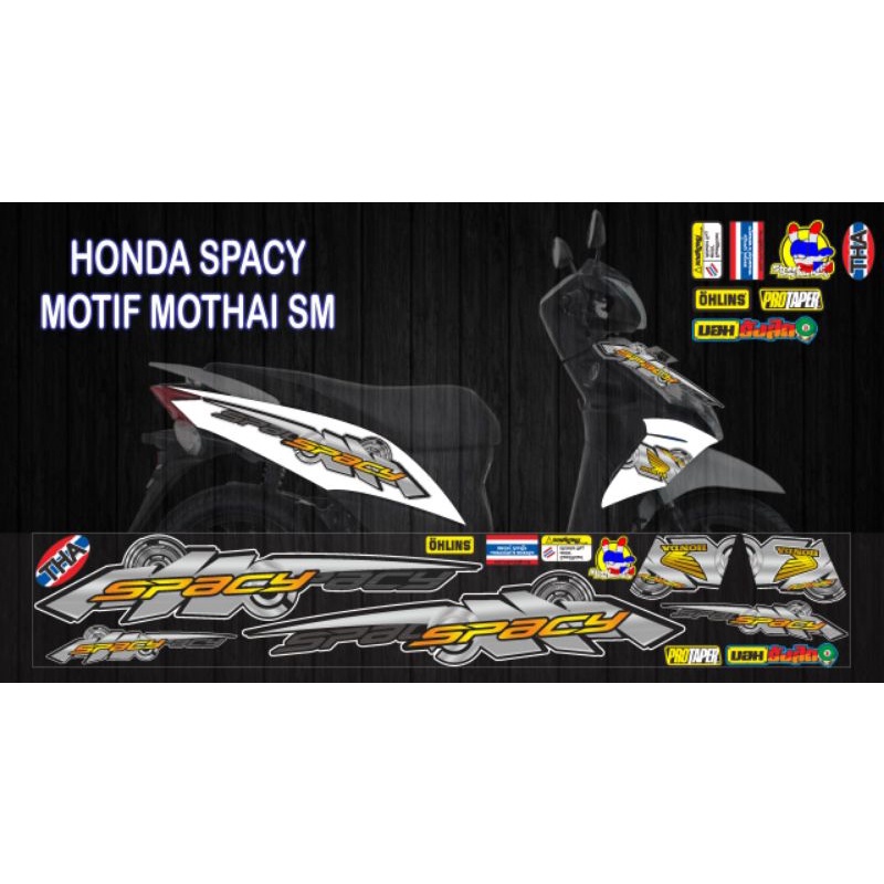 Jual STIKER STRIPING DECAL VARIASI HONDA SPACY MOTIF MOTHAI SM | Shopee ...