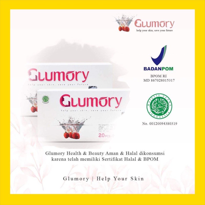 Jual Glumory Beauty Drink Susu Kolagen Glutation Marrine Collagen ...