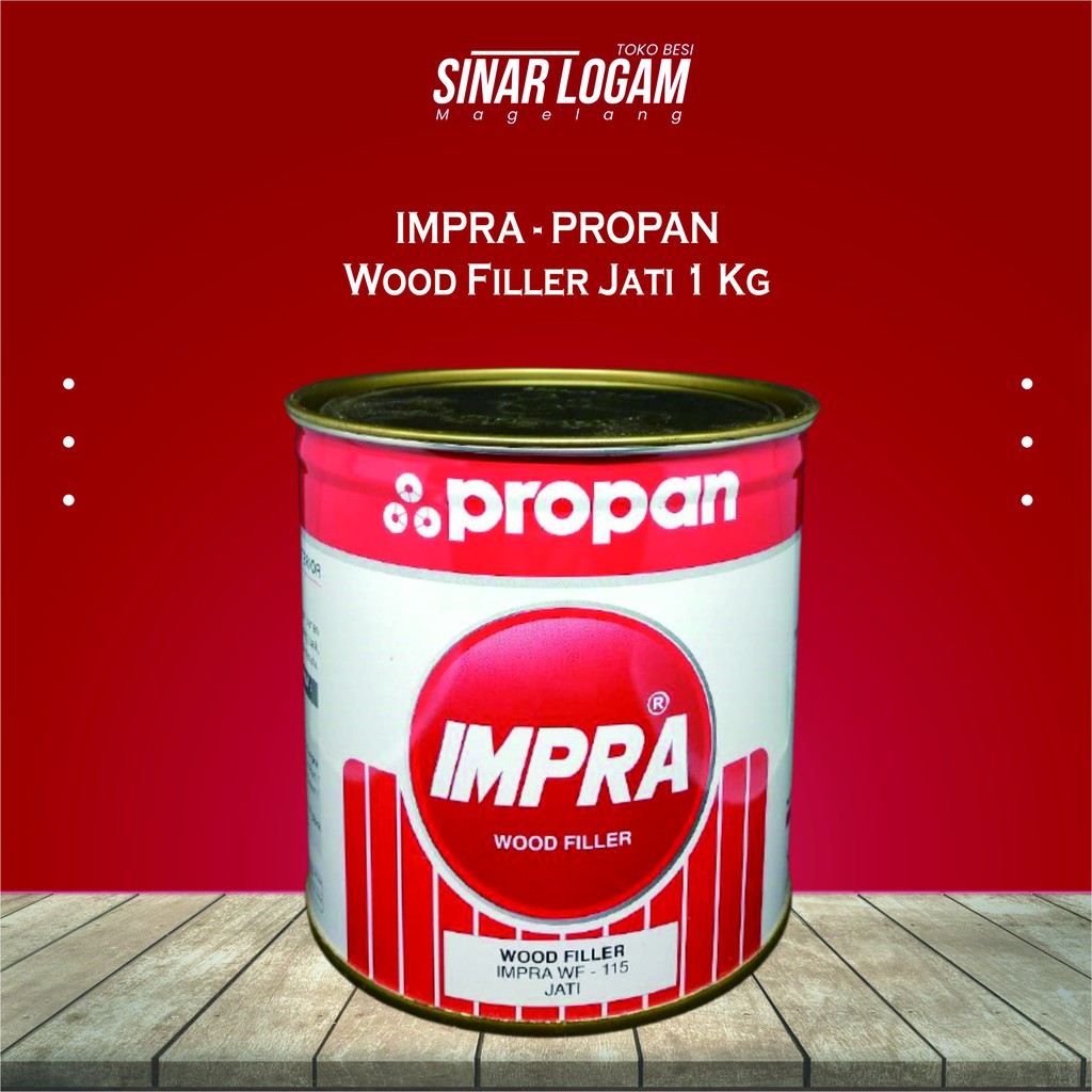 Jual DEMPUL PLAMIR KAYU WOOD FILLER 1 KG IMPRA PROPAN | Shopee Indonesia