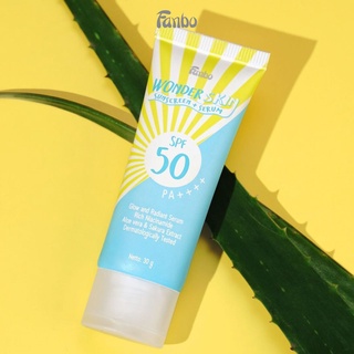 Jual Fanbo Wonder Skin Sunscreen & Serum SPF 50 PA+++ 30gr | Shopee ...