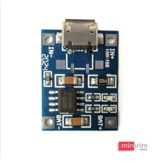 TP4056 Micro USB Battery Charger Module Modul Cas Batere Baterai 18650 ...
