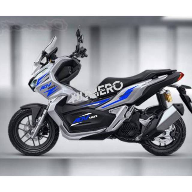 Jual cutting sticker honda adv 150 putih stiker striping adv keren ...