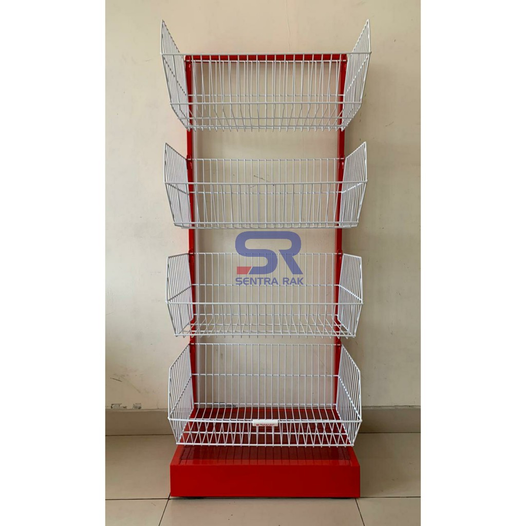 Jual Rak Snack Rak Roti Minimarket 4 Susun | Shopee Indonesia