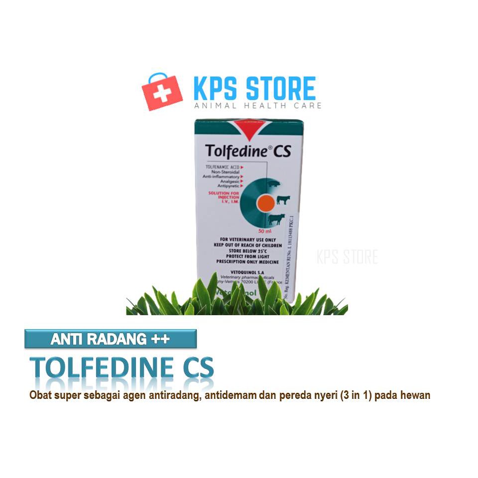 Jual TOLFEDINE CS Inj 50 ml / OBAT ANTIRADANG NON STEROID | Shopee ...