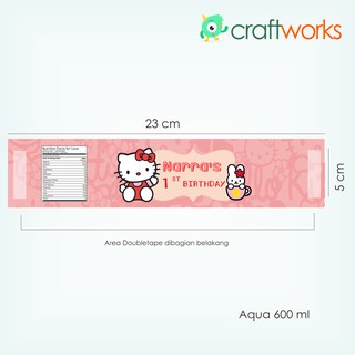 LABEL AQUA 330 ml & 600 ml (CUSTOMIZED) | Shopee Indonesia