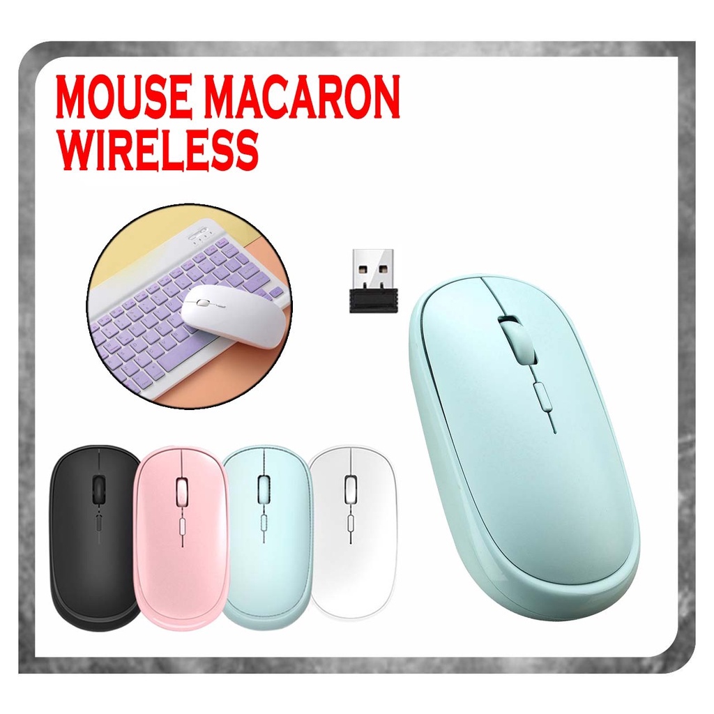 Jual Mouse Bluetooth Warna Warni/Wireless Optical Mouse Macaron ...