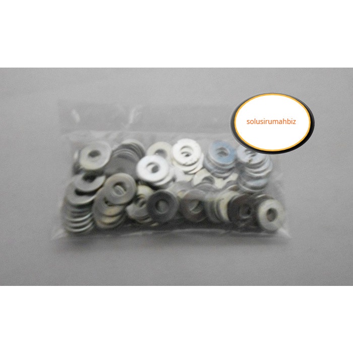 Jual Ring Plat M3 100pcs hex washer bulat donut reng o 3mm 3 mm pak 100 ...