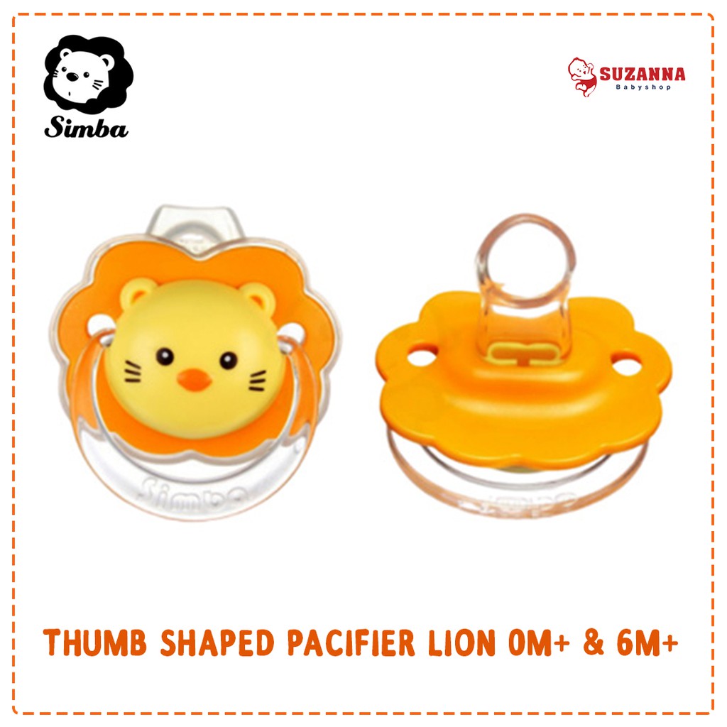 Jual Simba Thumb Shaped Pacifier Lion 0m+ & 6m+ Empeng | Shopee Indonesia