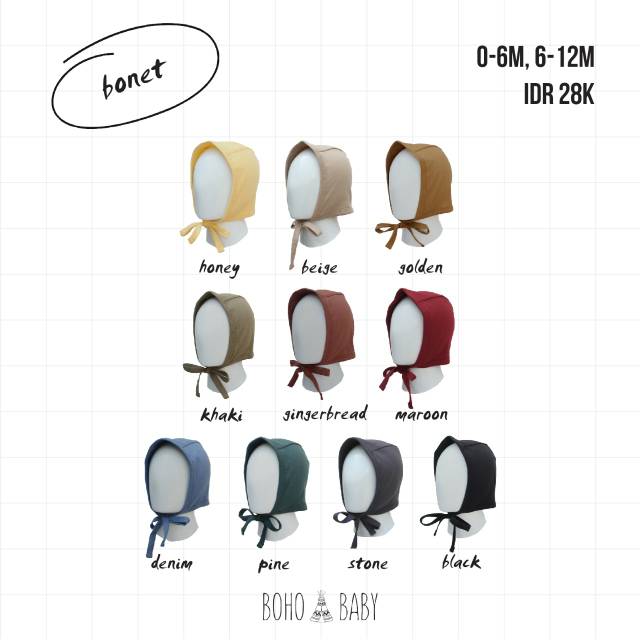 Jual Bonet unisex Bohobaby (new) | Shopee Indonesia