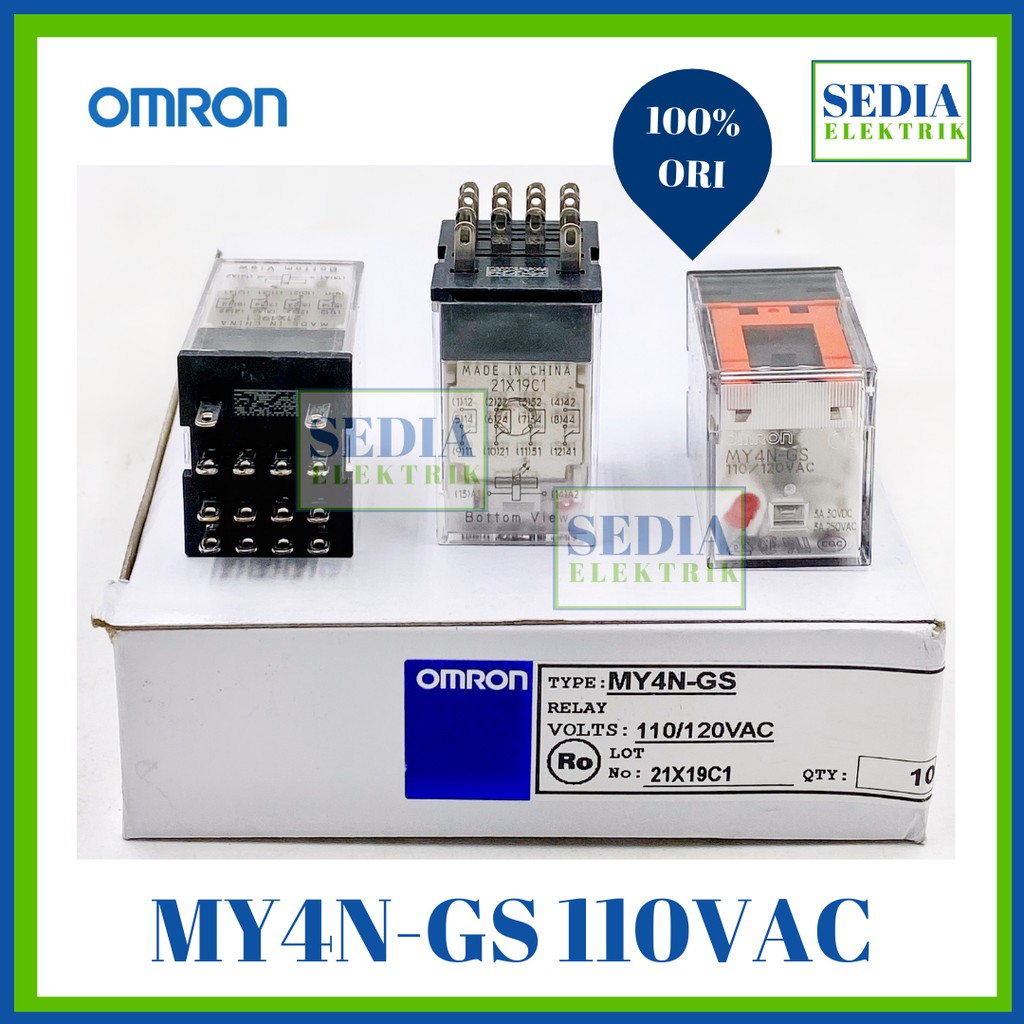 Jual Relay Omron MY4N-GS-110VACMY4NGS 110VAC | Shopee Indonesia