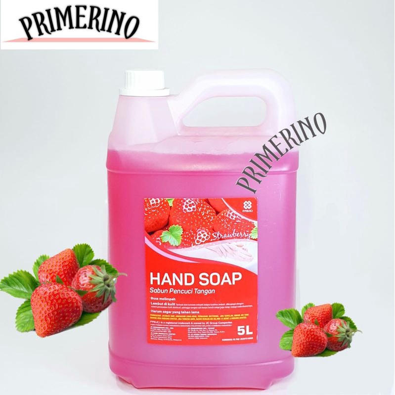 Jual Primo Hand Soap 5 liter Sabun Cuci Tangan Isi Ulang Jerigen ...