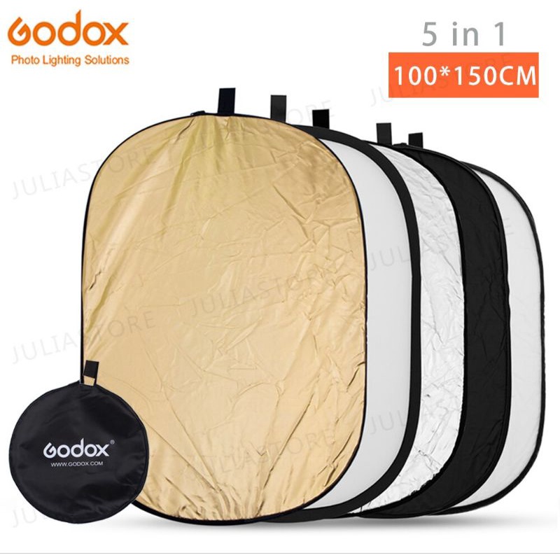 Jual GODOX REFLECTOR 5 in 1 COLLAPSIBLE 100 x 150 CM / RFT-05 100x150cm ...