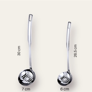 Jual CENTONG /Sendok sayur /ladle sup Stainless Premium Full/ Lubang ...