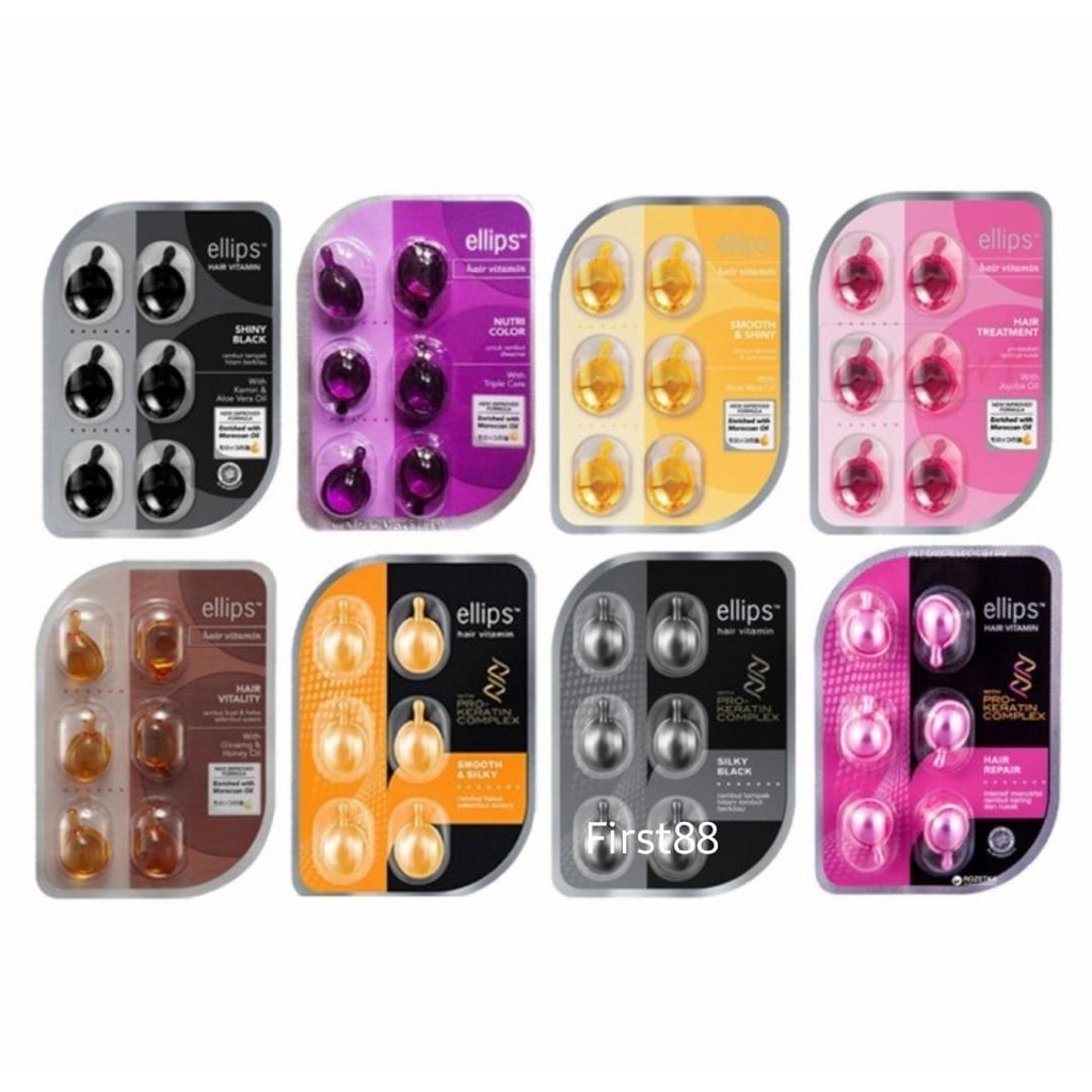Jual Ellips Hair Vitamin Rambut Blister (Isi 6 Capsule) | Shopee Indonesia