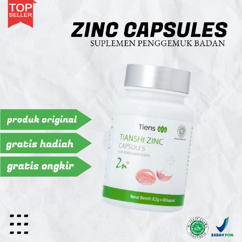 Jual Zinc Capsules - Suplemen Penggemuk Badan | Shopee Indonesia