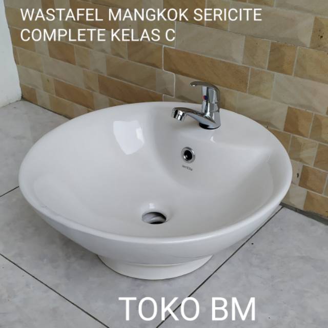 Jual Wastafel mangkok bulat set super complete bosque | Shopee Indonesia