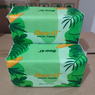 Jual SEE-U Facial Star Soft Pack 200 Sheets 2 Ply | Tissue Tisue Tisue ...