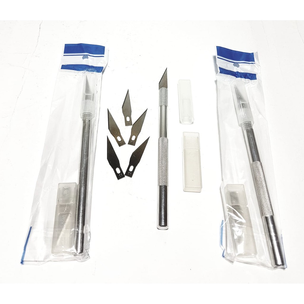 Pen Cutter Set Plus Refill Pisau Presisi Ukir Cutting | Shopee Indonesia