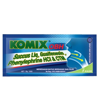 Jual Komix OBH Biru Sachet 7ml | Obat Batuk Berdahak | OBH Komik ...
