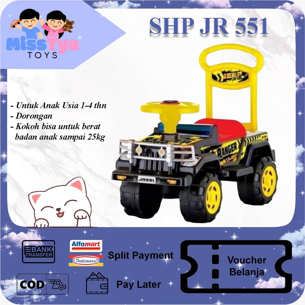 Jual MOBIL DORONG JEEP ANAK SHP JR 551 | Shopee Indonesia